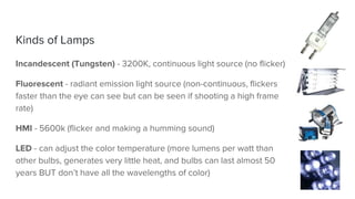 Lighting for Video Production | PPTX