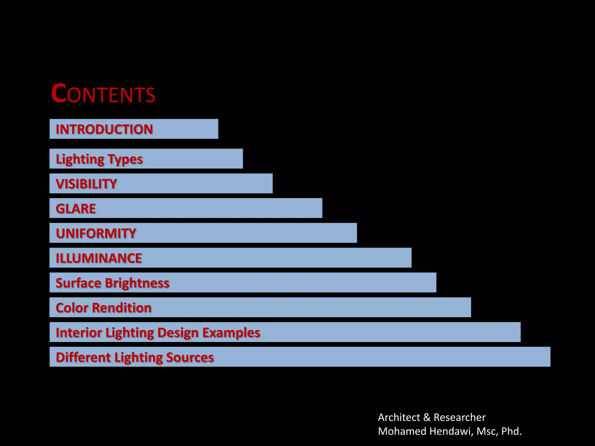 Lighting Design Principles in Interior Architecture. | PDF