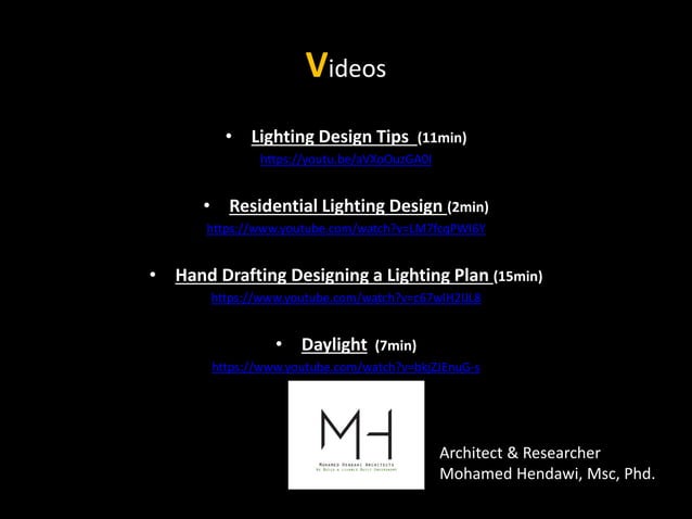 Lighting Design Principles in Interior Architecture. | PDF