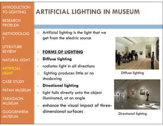 Lighting in museum and art gallery | PDF