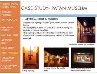 Lighting in museum and art gallery | PDF