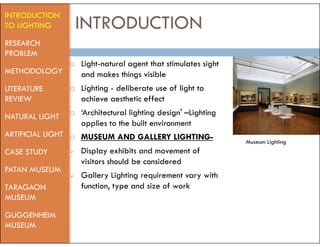 Lighting in museum and art gallery | PDF