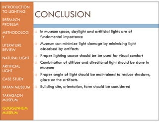 Lighting in museum and art gallery | PDF