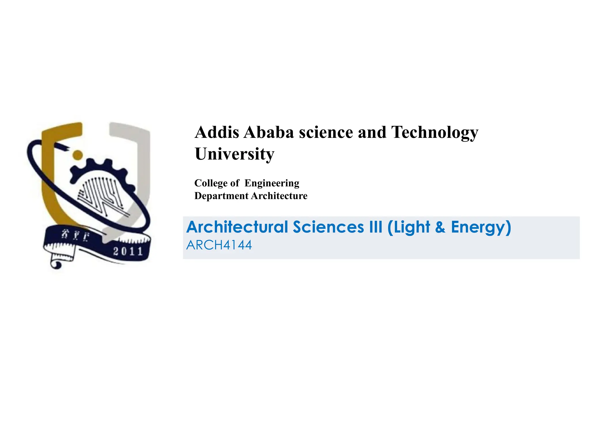 Lighting Lecture 1 on science Lighting.ppt