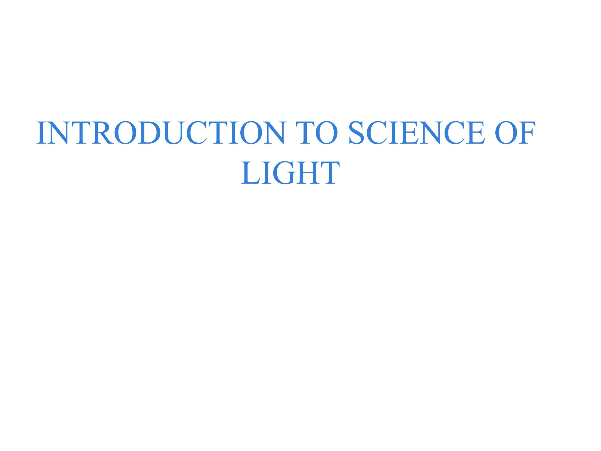 Lighting Lecture 1 on science Lighting.ppt