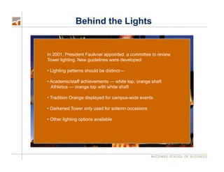 Lighting Of The UT Tower | PPT