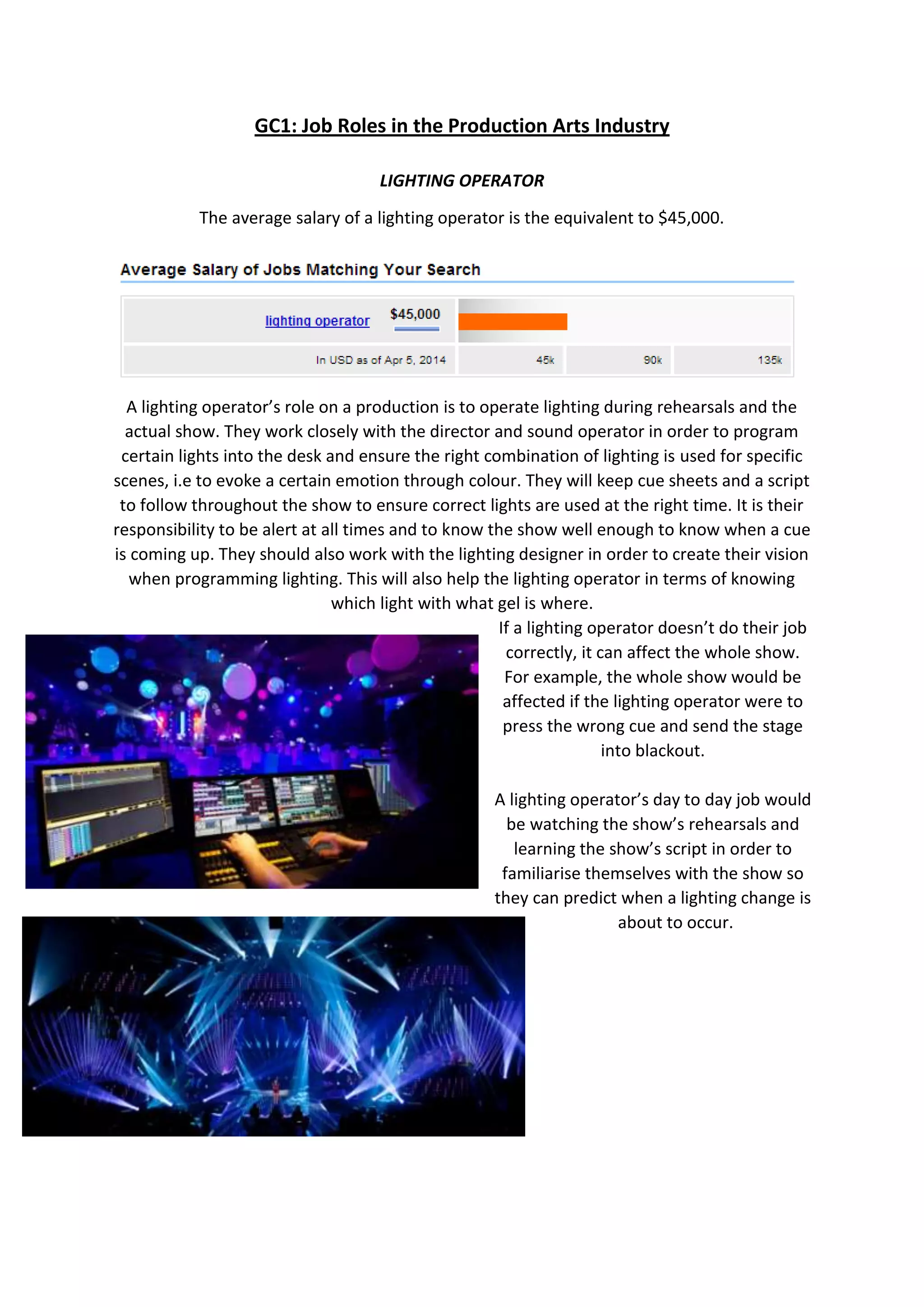 Lighting operator | DOCX