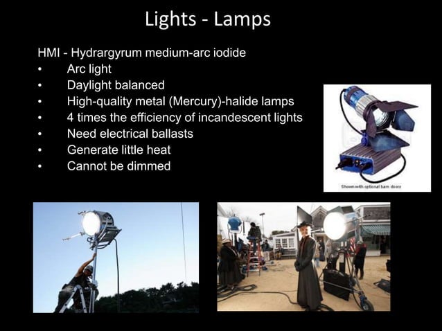 EMC 3130/2130 Lecture Six - Lighting Part 2 Lights | PPT