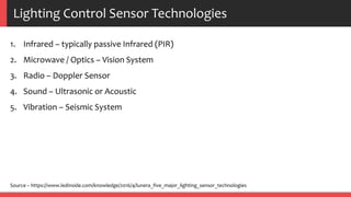 Lighting sensors and its importance | PPTX