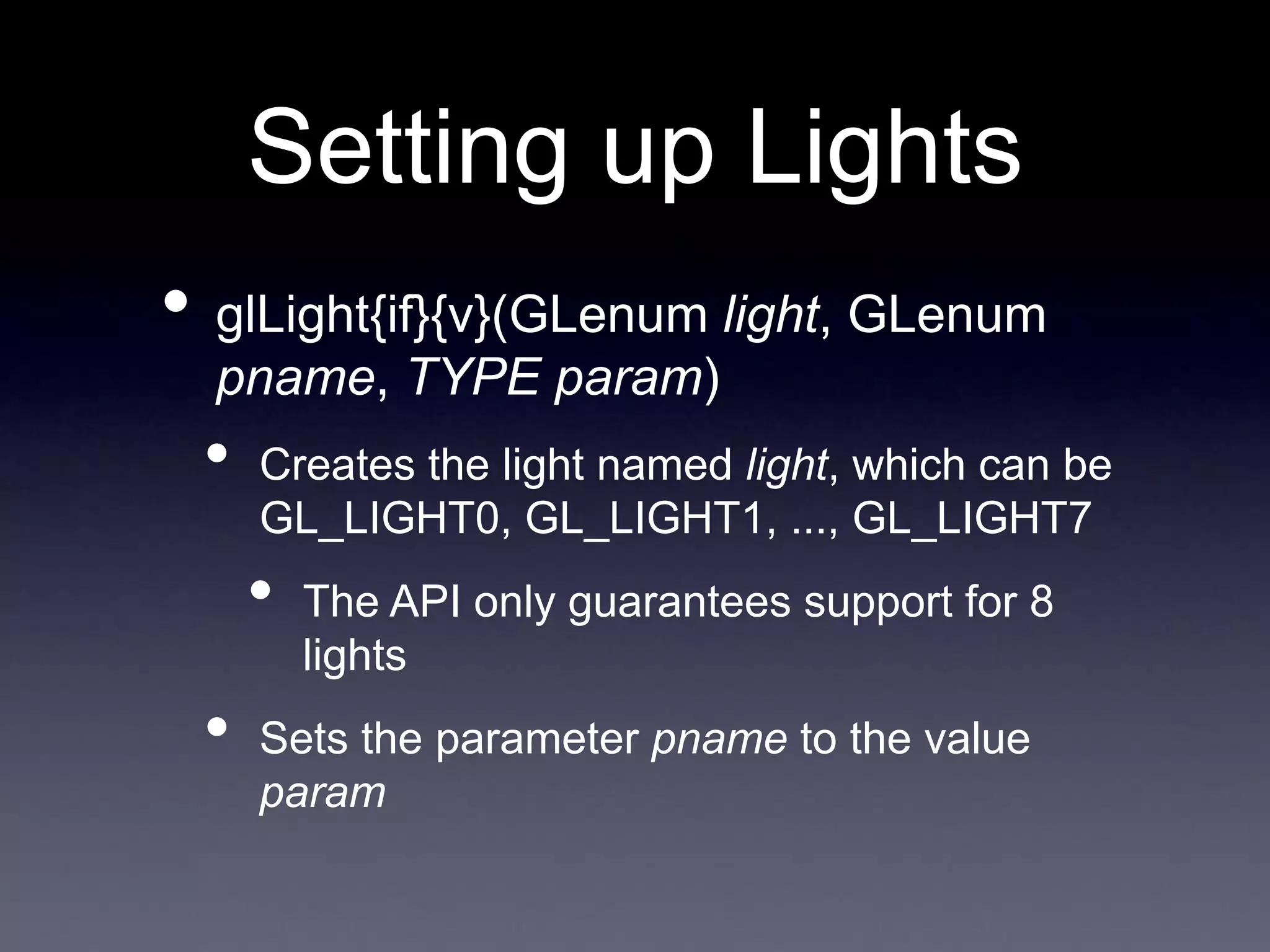 Lighting & Shading in OpenGL Non-Photorealistic Rendering.ppt