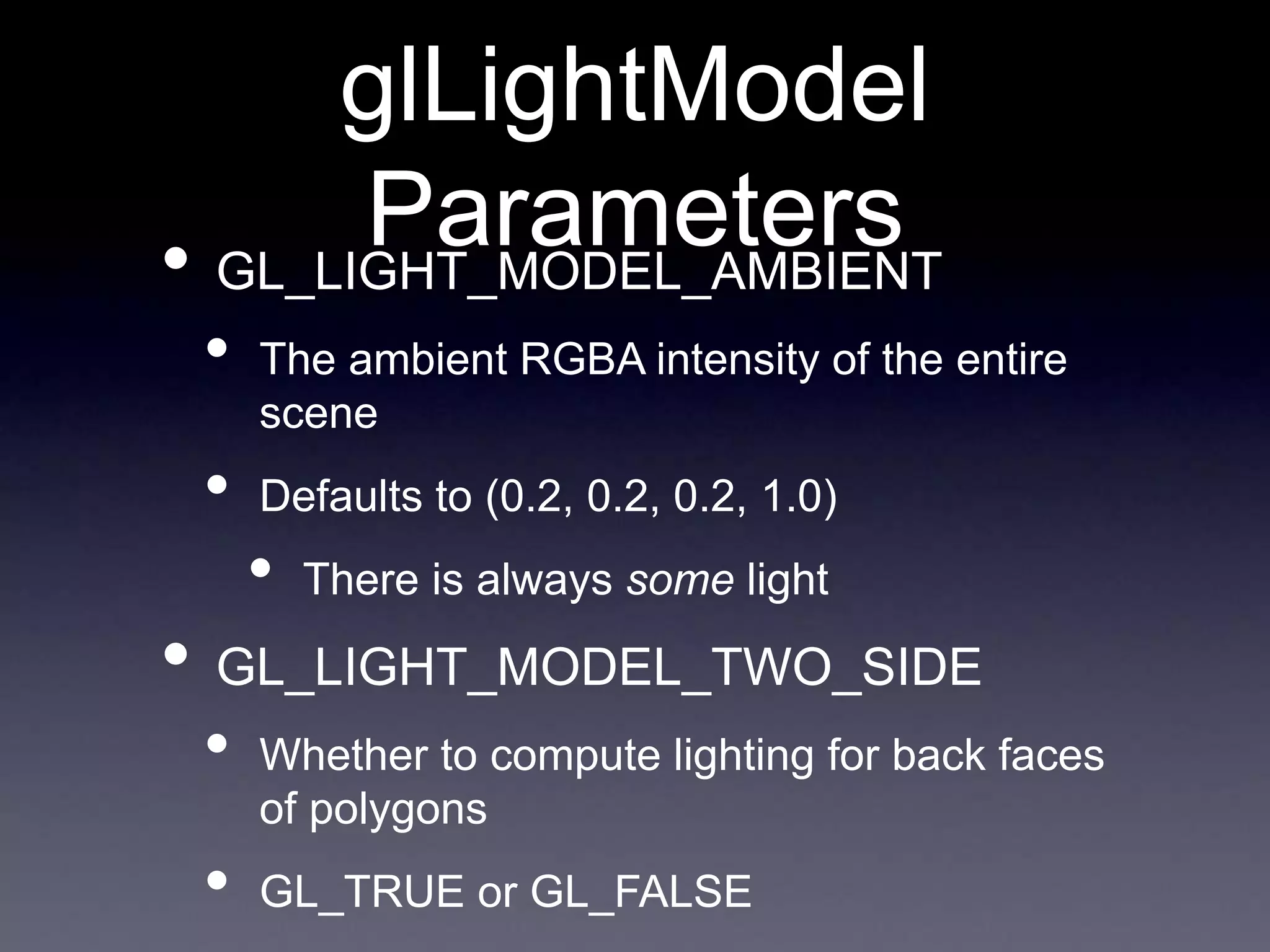 Lighting & Shading in OpenGL Non-Photorealistic Rendering.ppt
