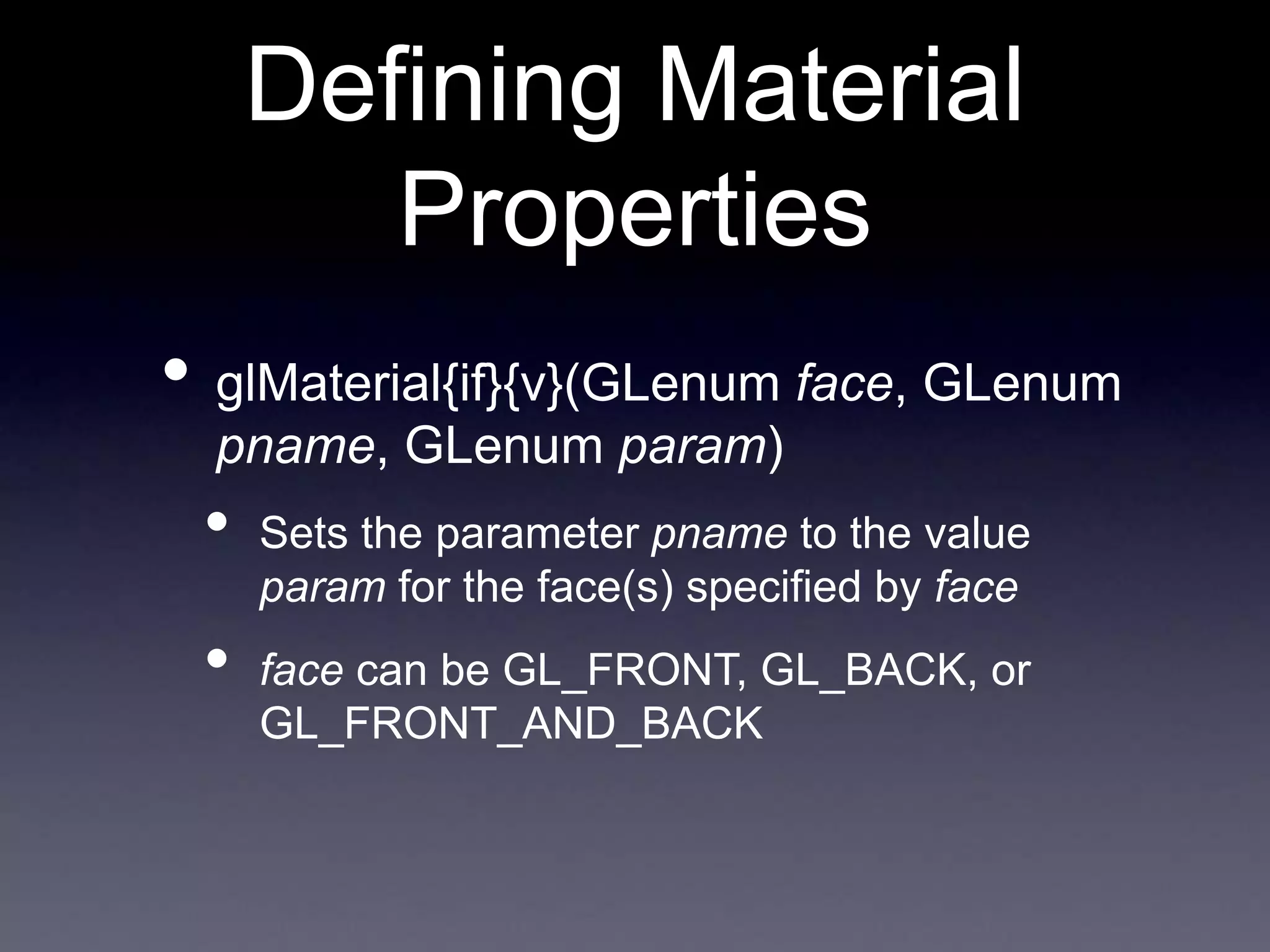 Lighting & Shading in OpenGL Non-Photorealistic Rendering.ppt