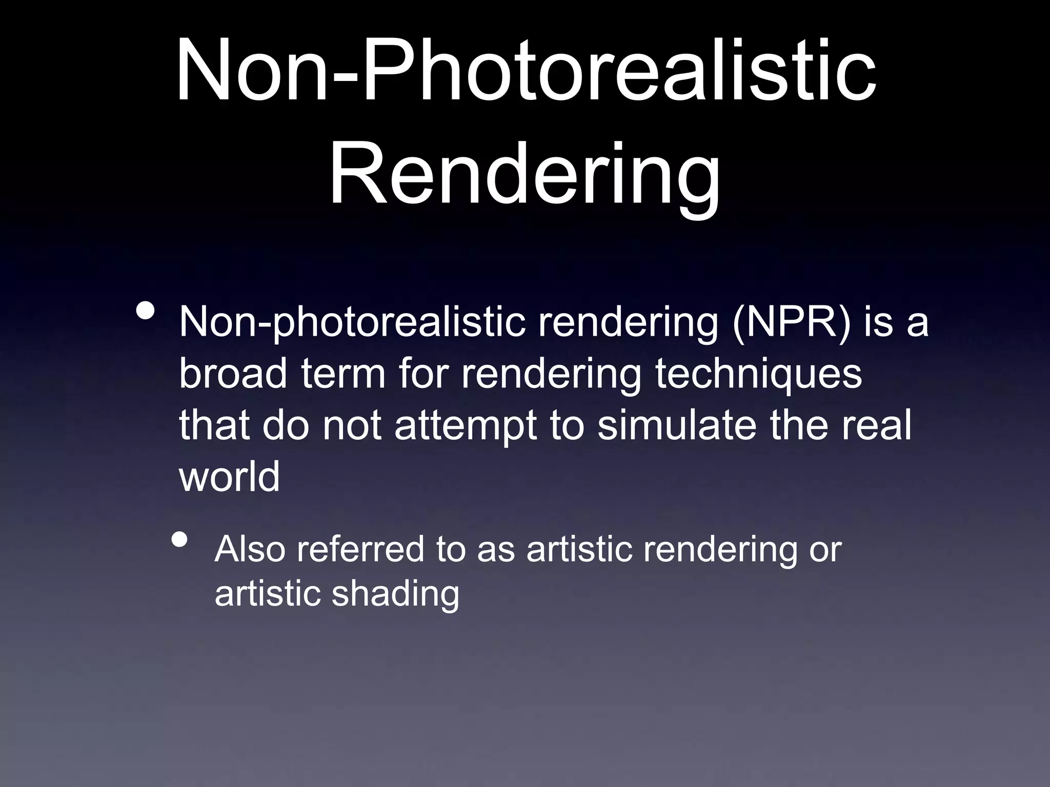 Lighting & Shading in OpenGL Non-Photorealistic Rendering.ppt
