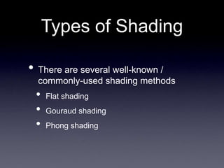Lighting & Shading in OpenGL Non-Photorealistic Rendering.ppt