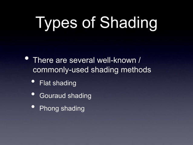 Lighting & Shading in OpenGL Non-Photorealistic Rendering.ppt