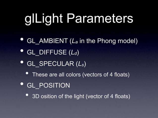 Lighting & Shading in OpenGL Non-Photorealistic Rendering.ppt
