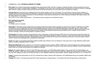 Lighting specification glossary of terms | PPT