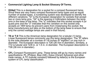 Lighting specification glossary of terms | PPT