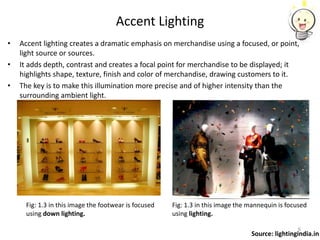 Lighting technique used in retail store | PPTX