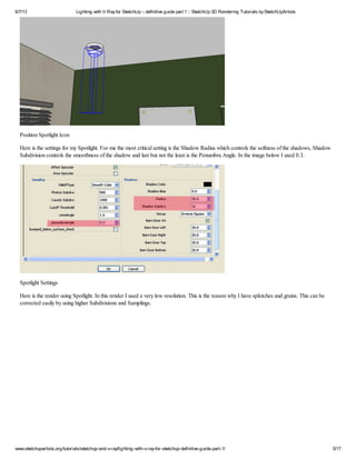Lighting with v ray for sketch up – definitive guide part 1 -_ sketchup 3d rendering tutorials ...