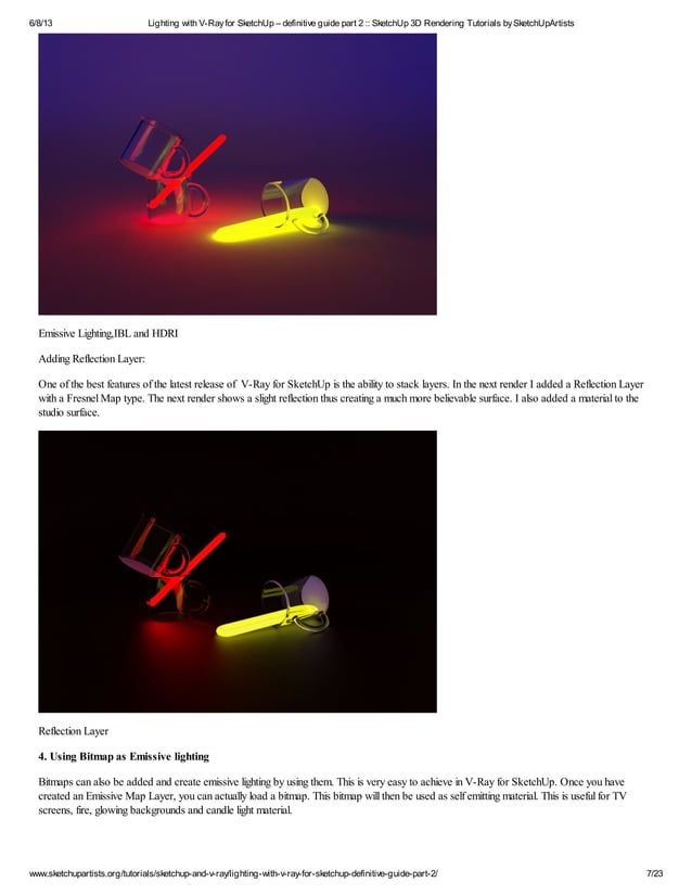 Lighting with v ray for sketch up – definitive guide part 2 -_ sketchup 3d rendering tutorials ...