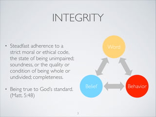 Integrity | PPT