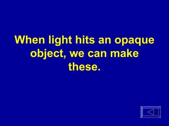 Light jeopardy | PPT | Physics | Science