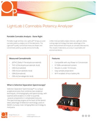 Light lab+cannabis+analyzer | PDF
