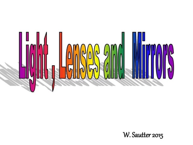 Light, Lenses, and Mirrors | PPSX