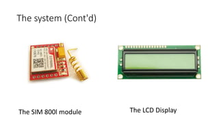 Light level and gas monitoring system | PPTX