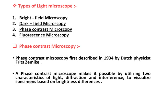 Light microscope | PPTX