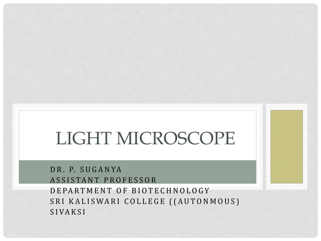 Light microscope | PPT