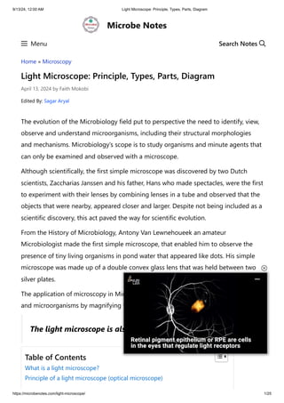 Light Microscope_ Principle, Types, Parts, Diagram.pdf