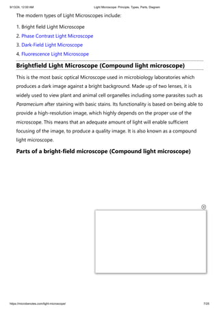 Light Microscope_ Principle, Types, Parts, Diagram.pdf