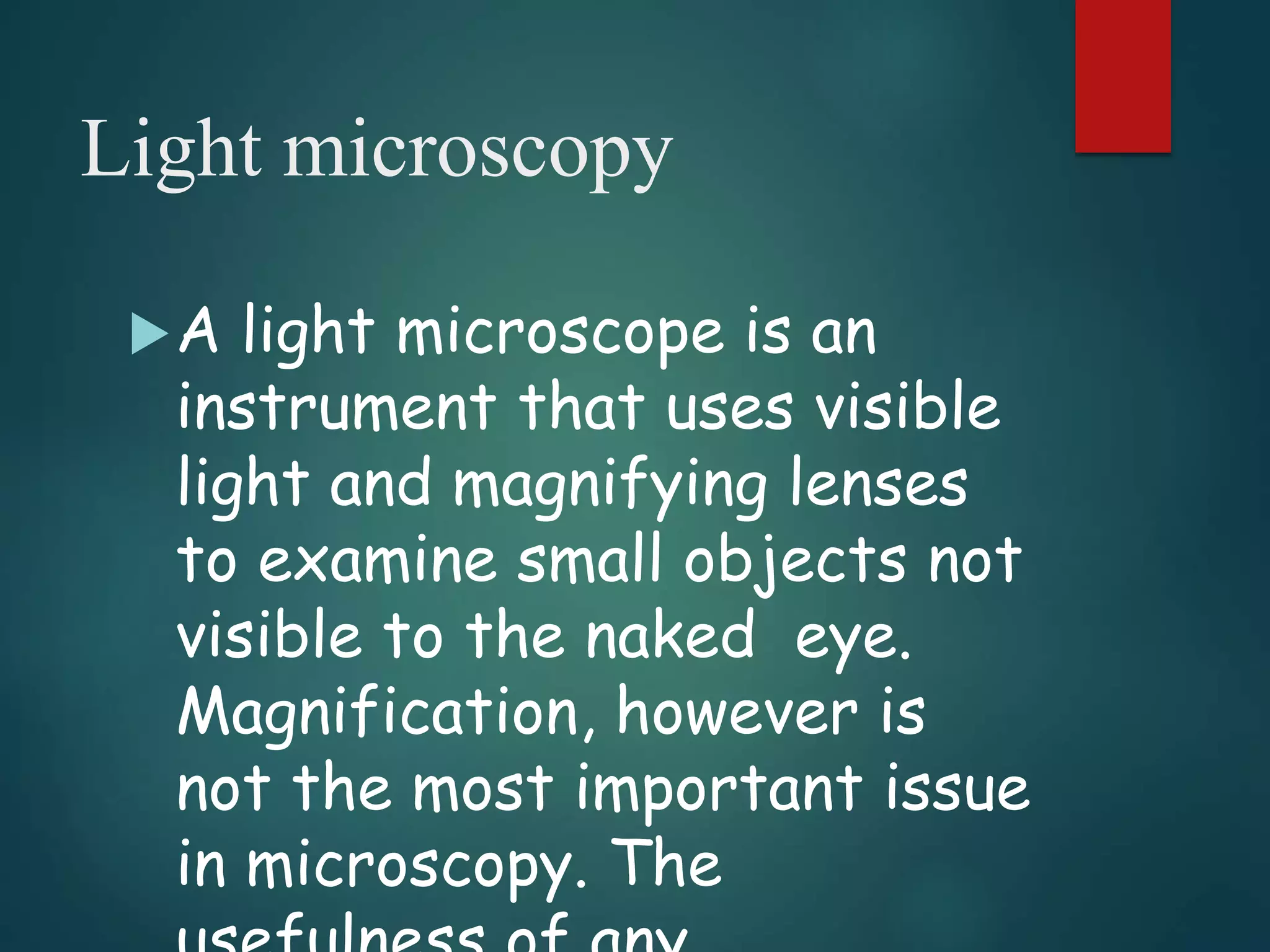 Light microscopy | PPT