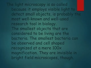 Light microscopy | PPT