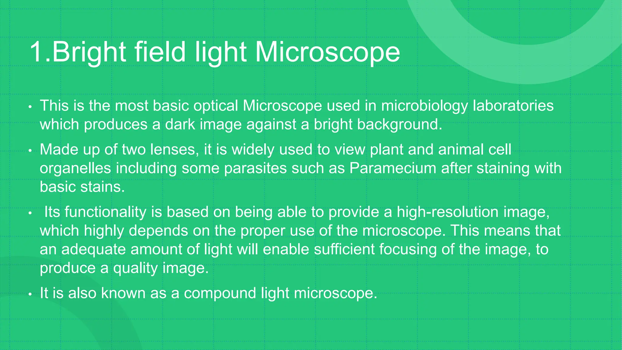 light microscopy seminar.pptx | Photography | Arts and Crafts