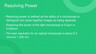 light microscopy seminar.pptx | Photography | Arts and Crafts