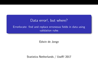 Data error! But where? | PPT