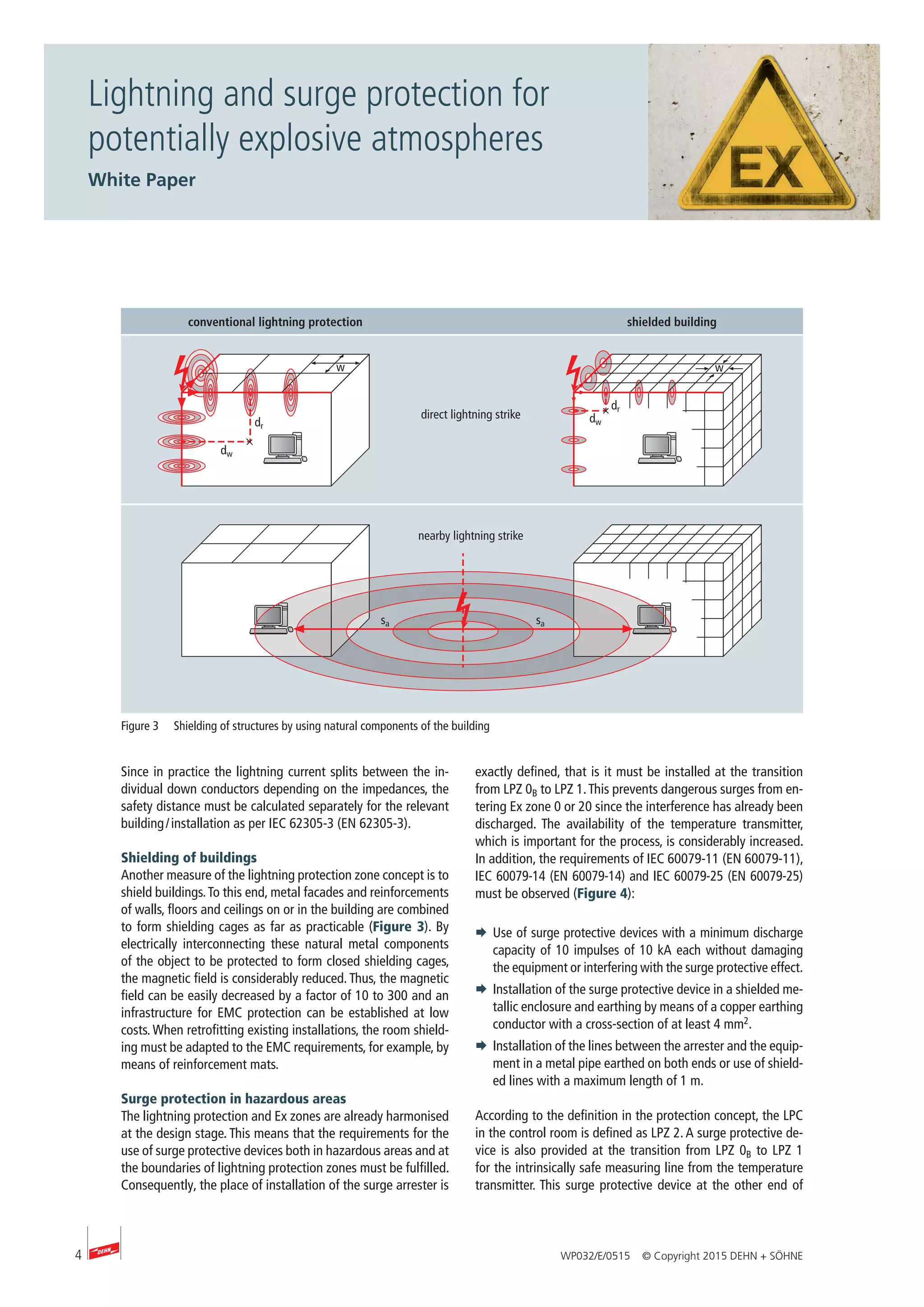 Lightning and Surge Protection for Potentially Explosive Atmospheres | PDF