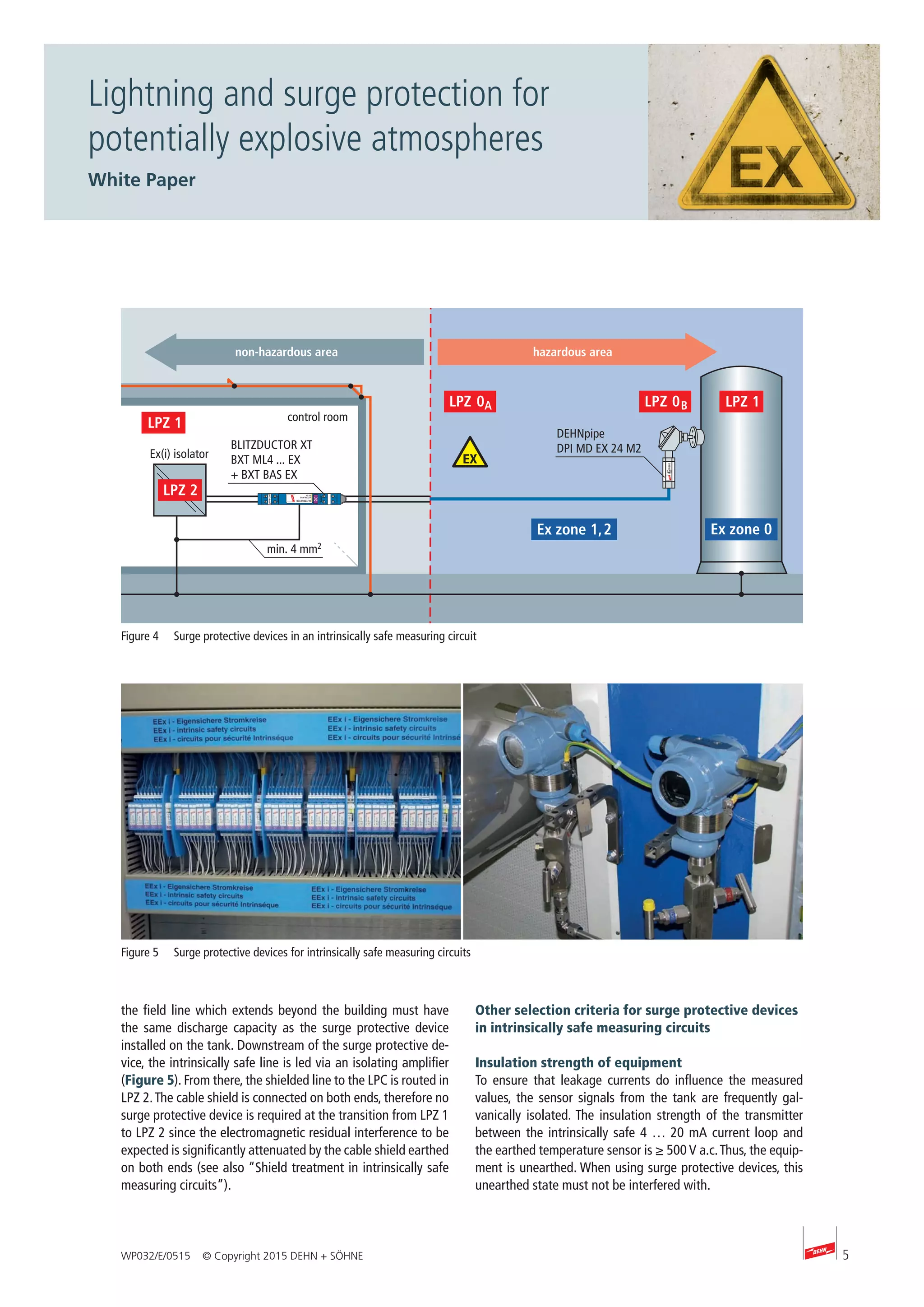Lightning and Surge Protection for Potentially Explosive Atmospheres | PDF