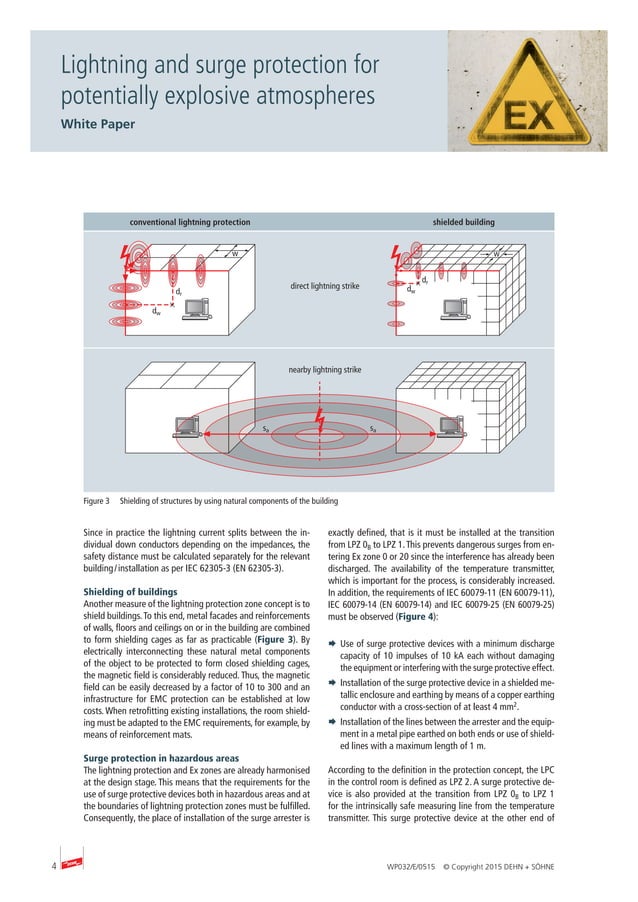 Lightning and Surge Protection for Potentially Explosive Atmospheres | PDF