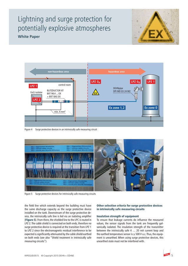 Lightning and Surge Protection for Potentially Explosive Atmospheres | PDF