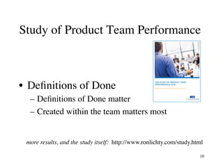 Definitions of Done and High Performance Teams | PDF | Management ...