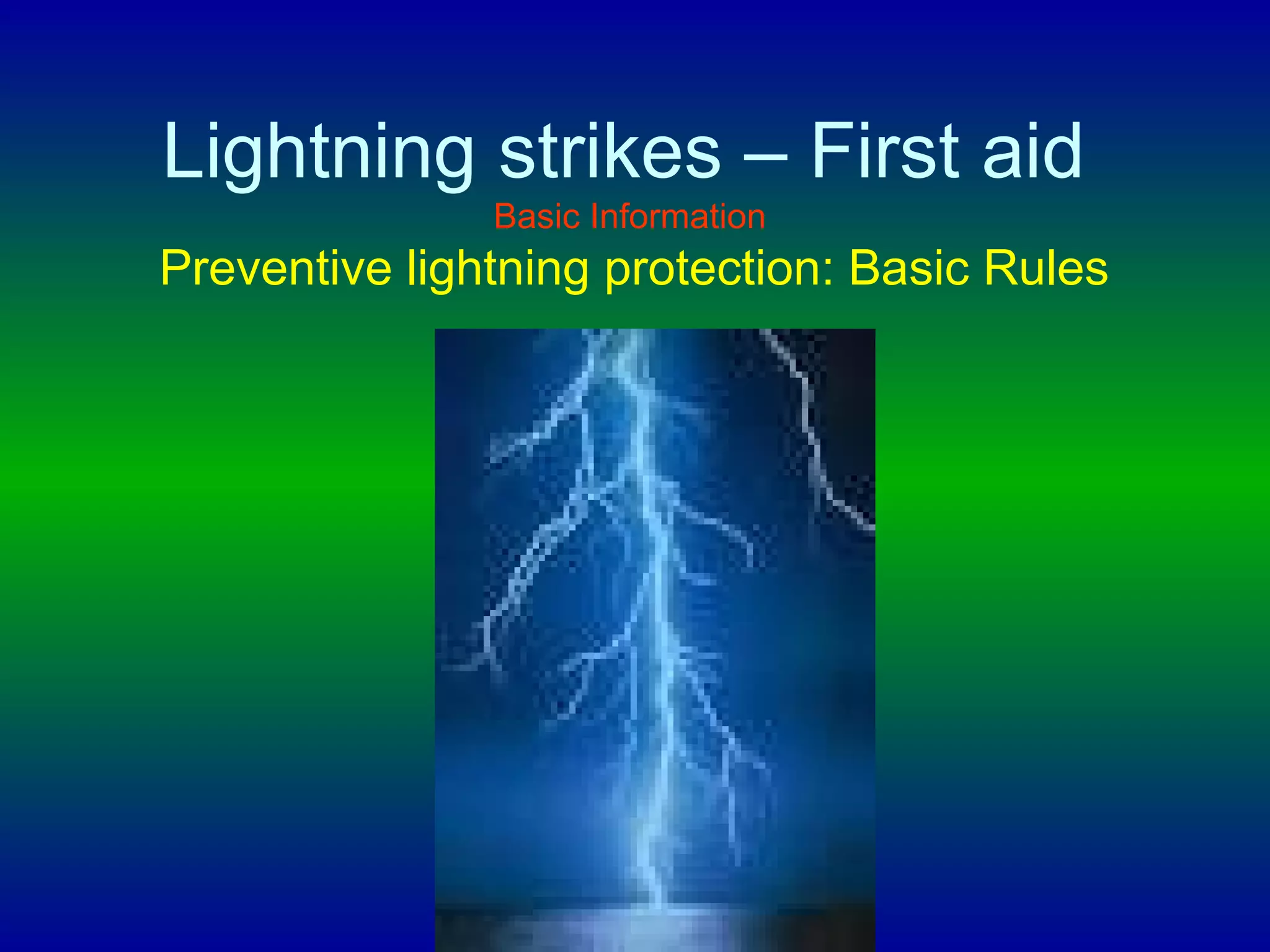 Lightning first aid | PPT