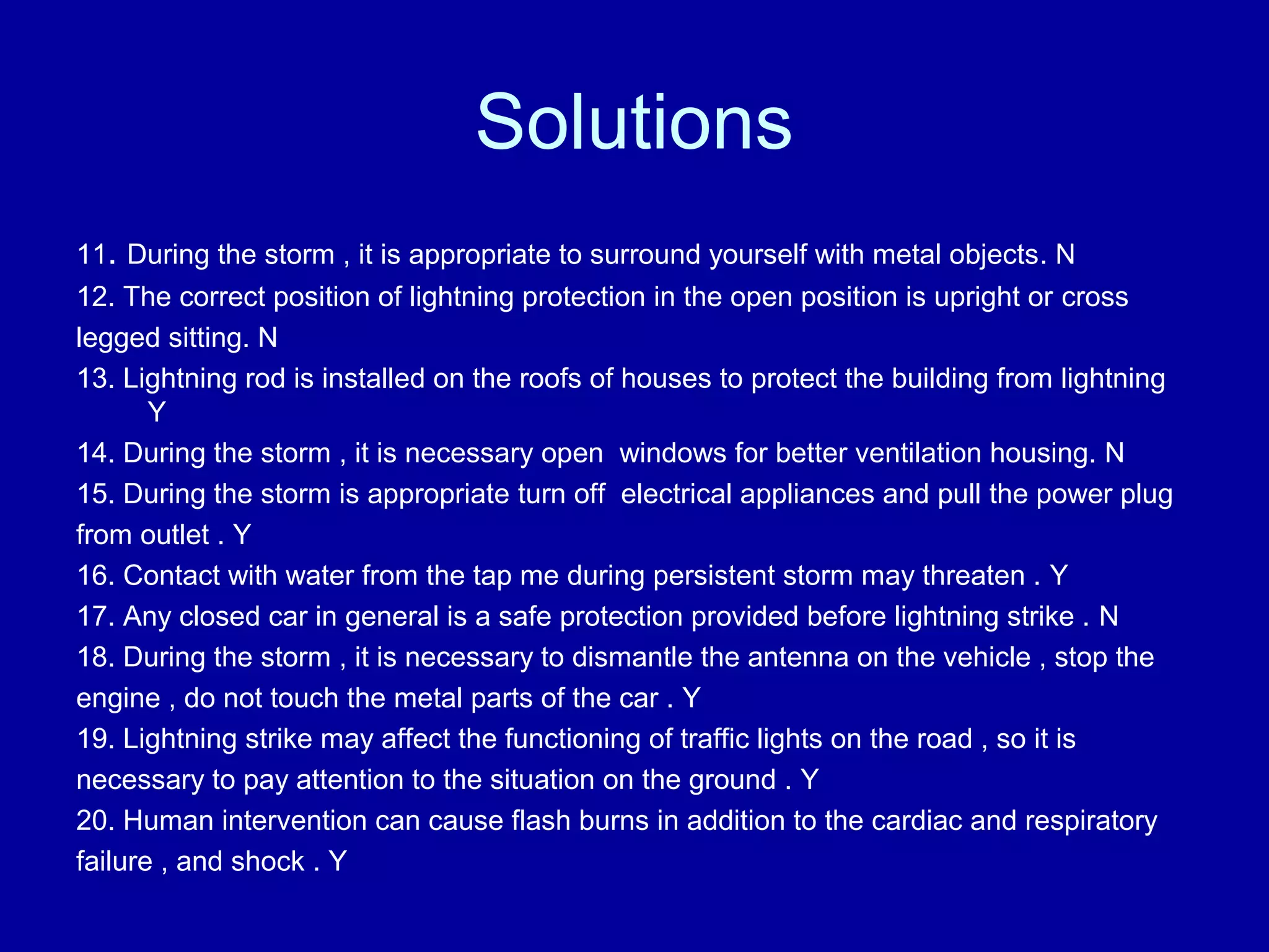 Lightning first aid | PPT