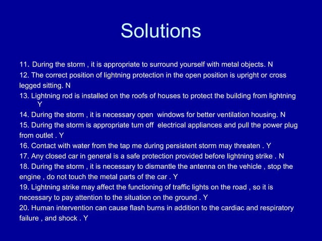 Lightning first aid | PPT