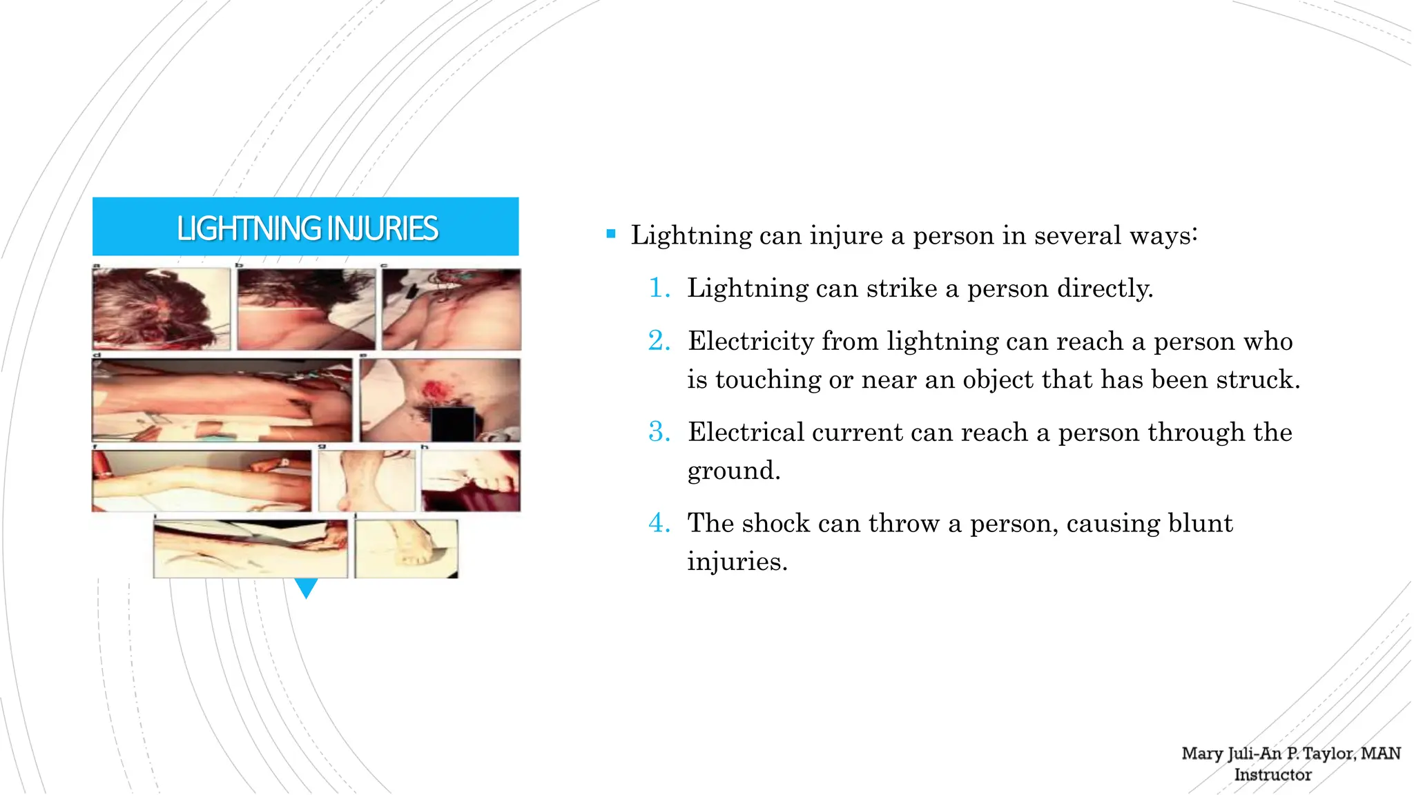 Lightning Injuries (Management and Prevention) | PPT