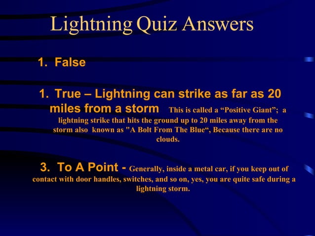 Lightning Safety | PPS
