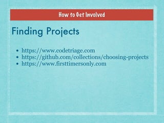 Contributing to Open Source (Lightning Talk version) | PPT